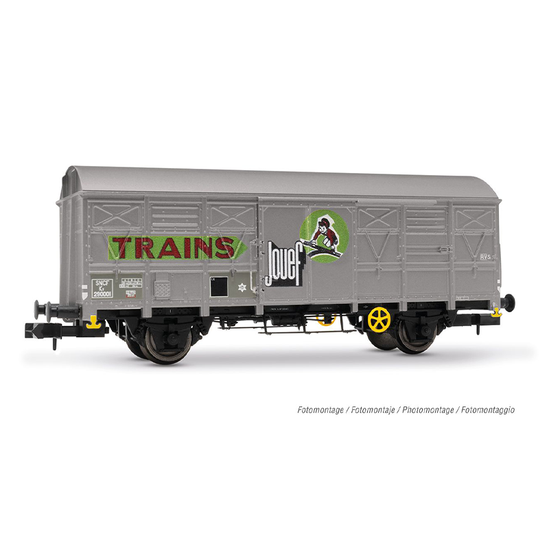 Wagon couvert à 2 essieux « JOUEF Trains », type G4, avec parois ...