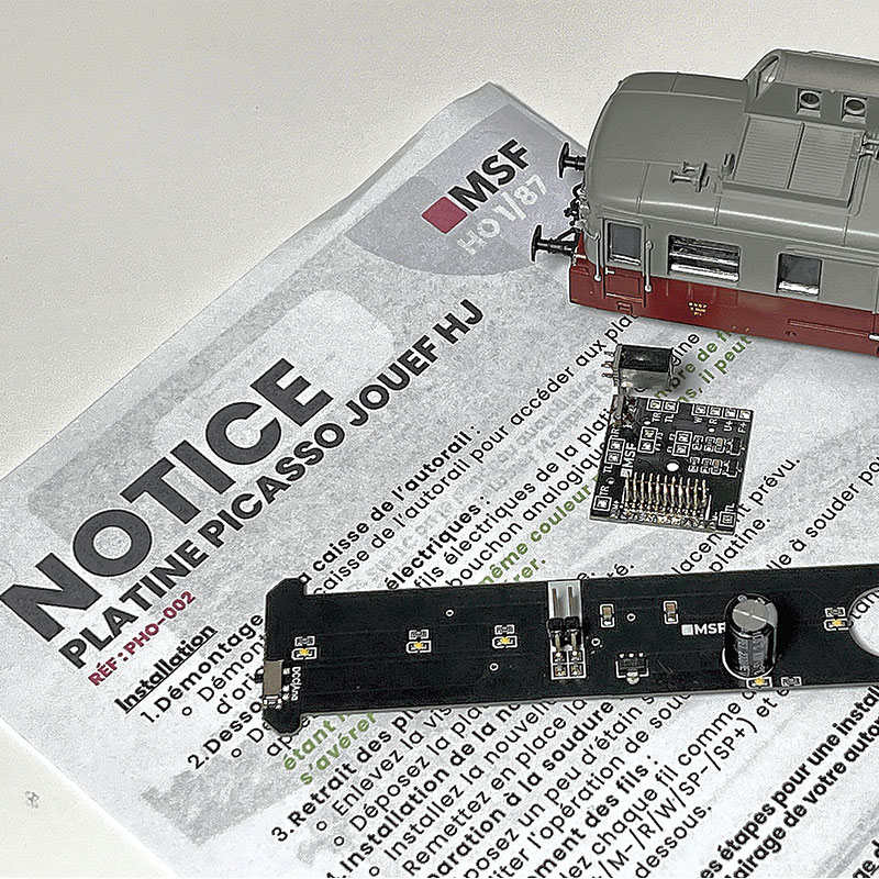 Platine d'éclairage led pour Autorail X 3800 Picasso Jouef | LR Presse